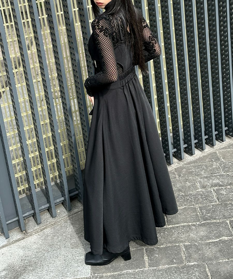 【Ai × LVEU.】Original bustier flare one-piece | LVEU.（ラブユ.）