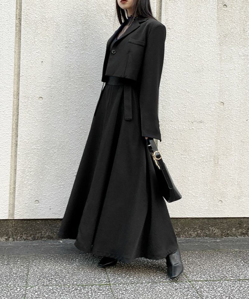 【Ai × LVEU.】Original bustier flare one-piece | LVEU.（ラブユ.）